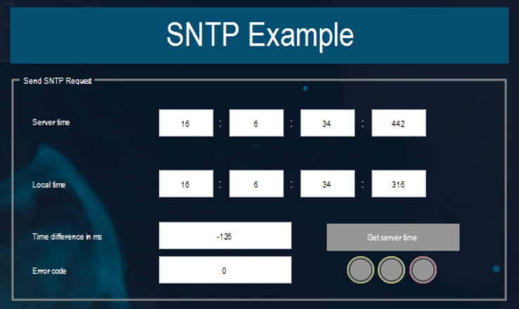 示例：使用 SNTP Service SL 图书馆